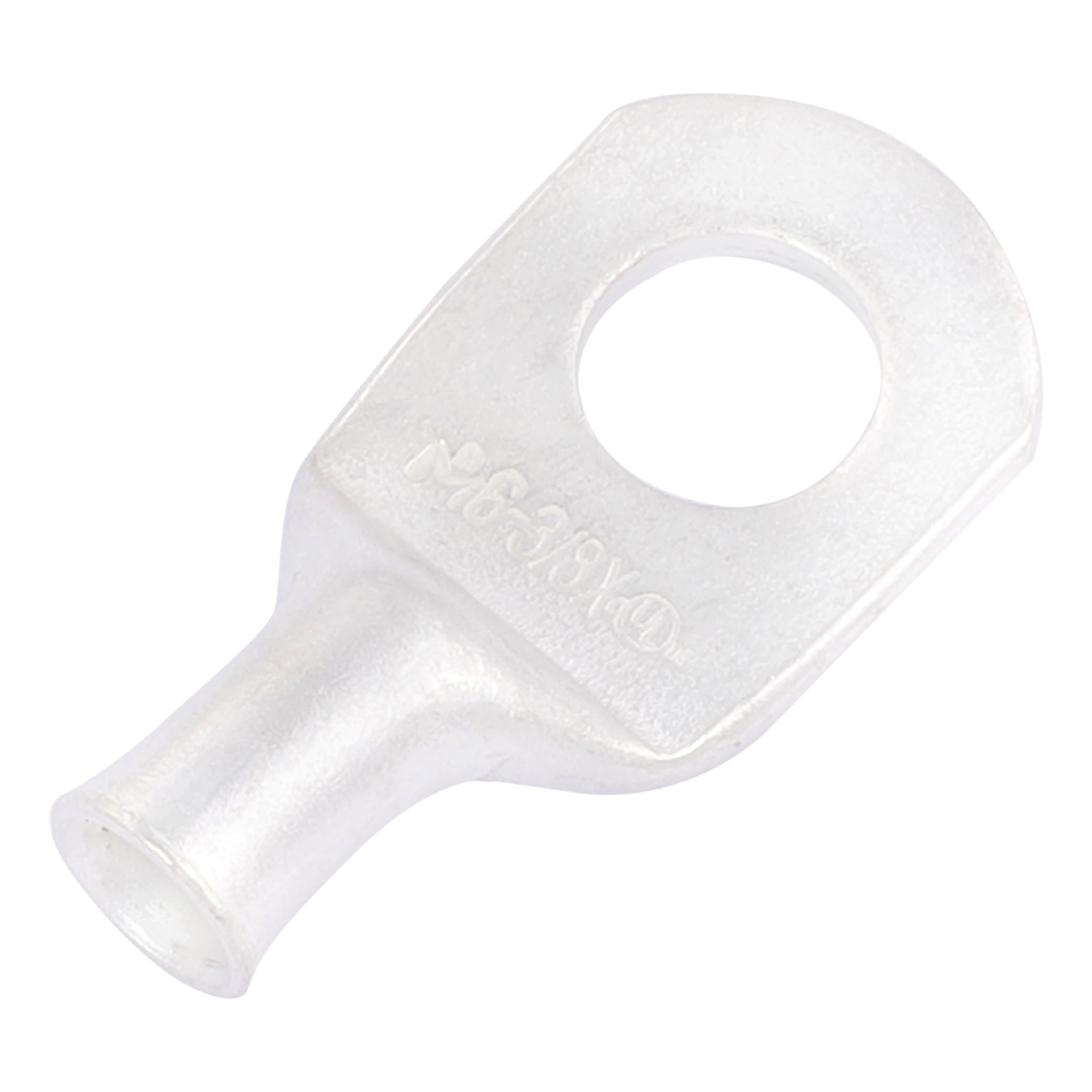 6 AWG, 3/8 Stud, (Wide Pad) Tinned Copper Battery Cable Ends, Wire Lugs | SELTERM